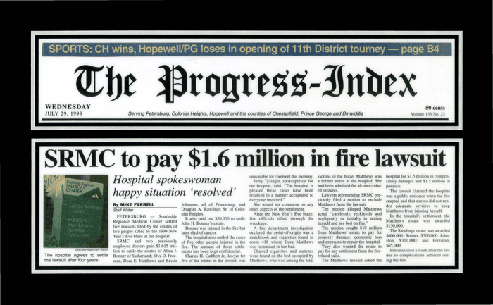 SRMC to Pay 1.6 Million in Fire Lawsuit